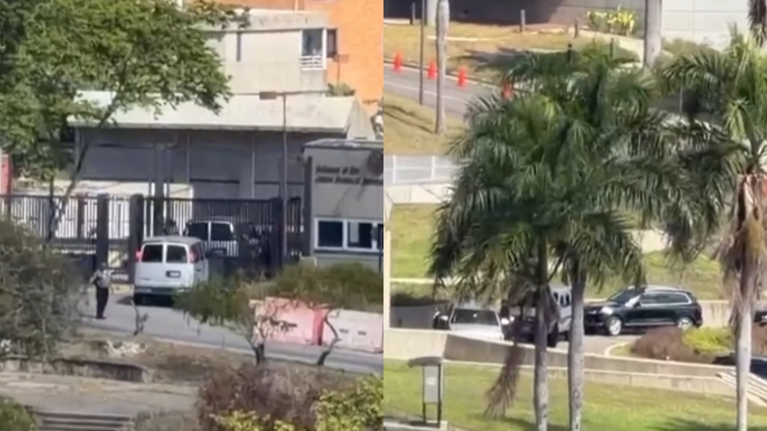 Filtran video de caravana de vehículos que ingresó a la Embajada de EE ...
